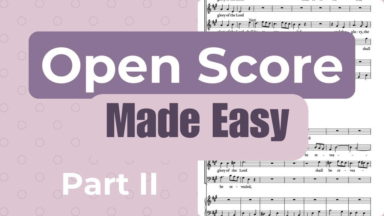 How to Practice Open Score Choir Music (for Pianists) - YouTube