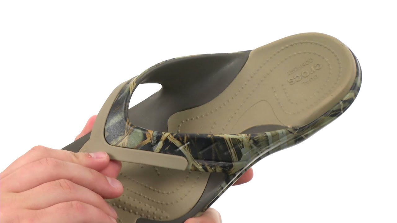 Crocs Modi Sport Realtree Max-4 Flip SKU:8648298 - YouTube