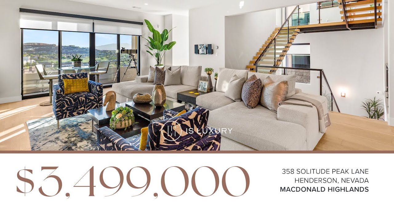 358 Solitude Peak Lane | MacDonald Highlands, Henderson | IS LUXURY ...