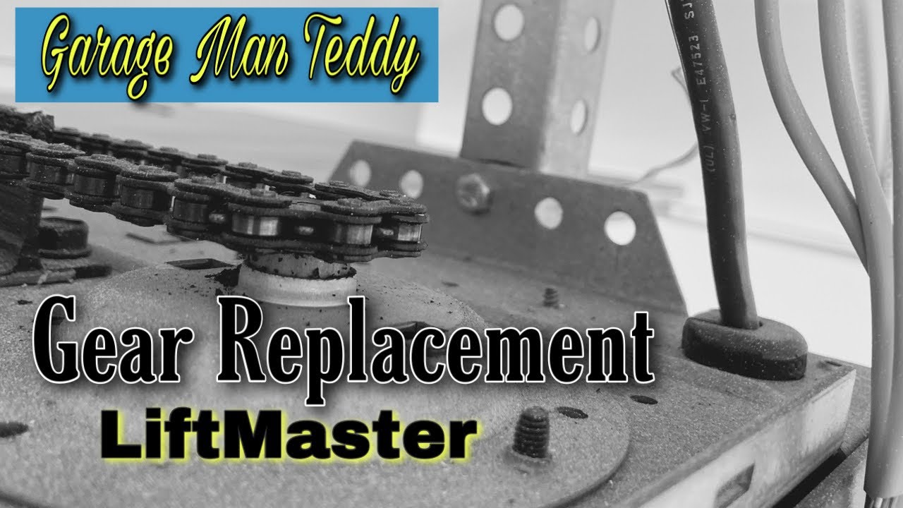 Garage door opener chain gear replacement on liftmaster/chamberlain ...