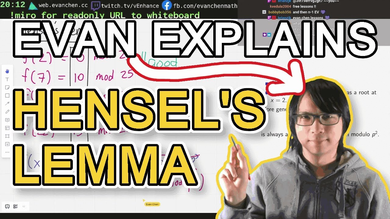 evan explains hensel's lemma - YouTube