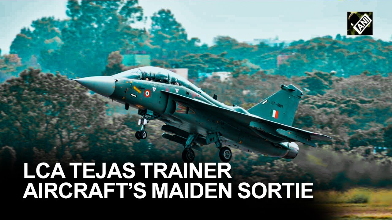 Lca Tejas Trainer Aircraft Makes A Maiden Successful Flight Youtube