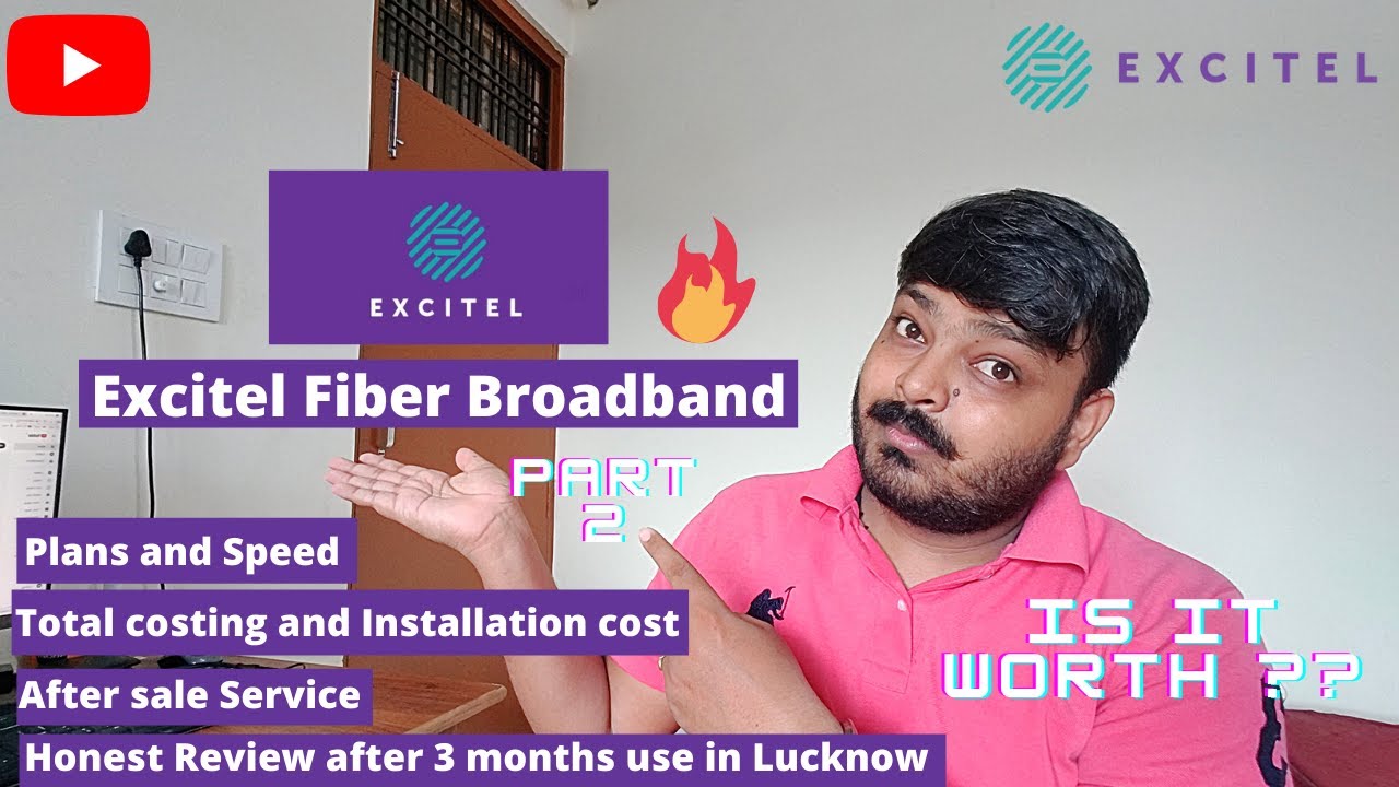 Excitel Fiber Broadband review in Lucknow PART 2| EXCITEL Broadband ...