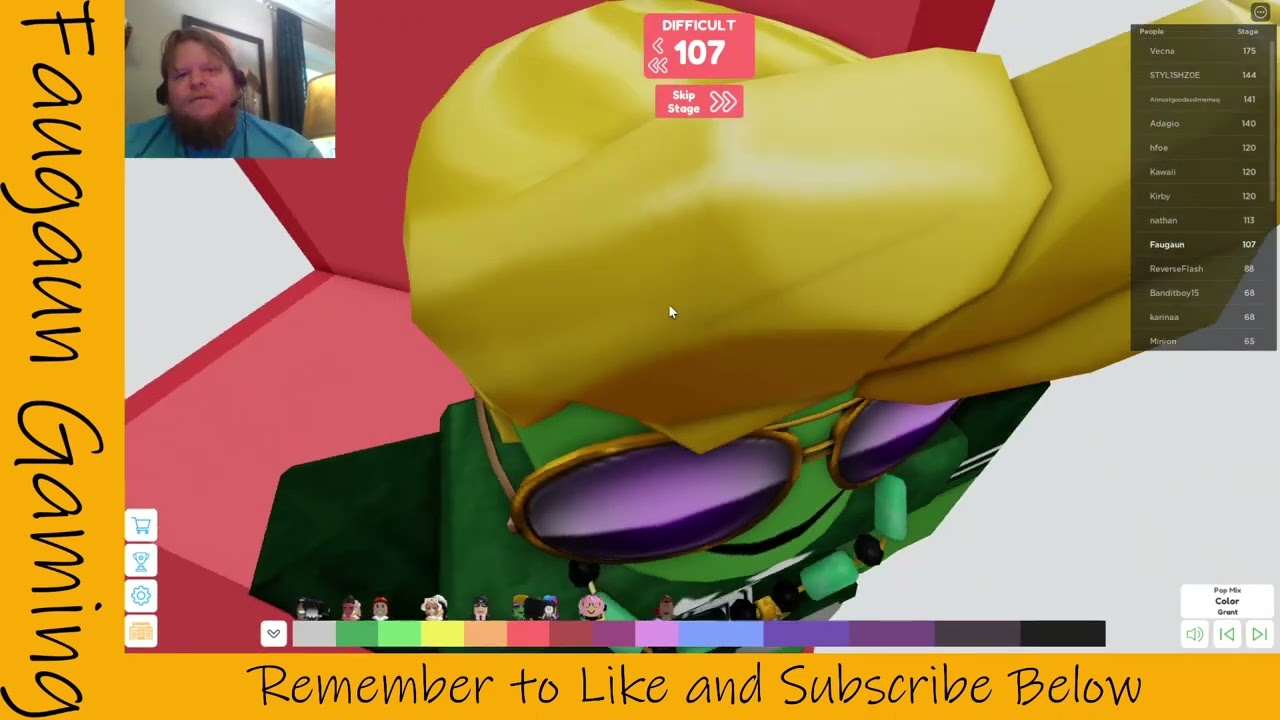 Master's Difficulty Chart Obby Levels 101 - 120 completed - YouTube