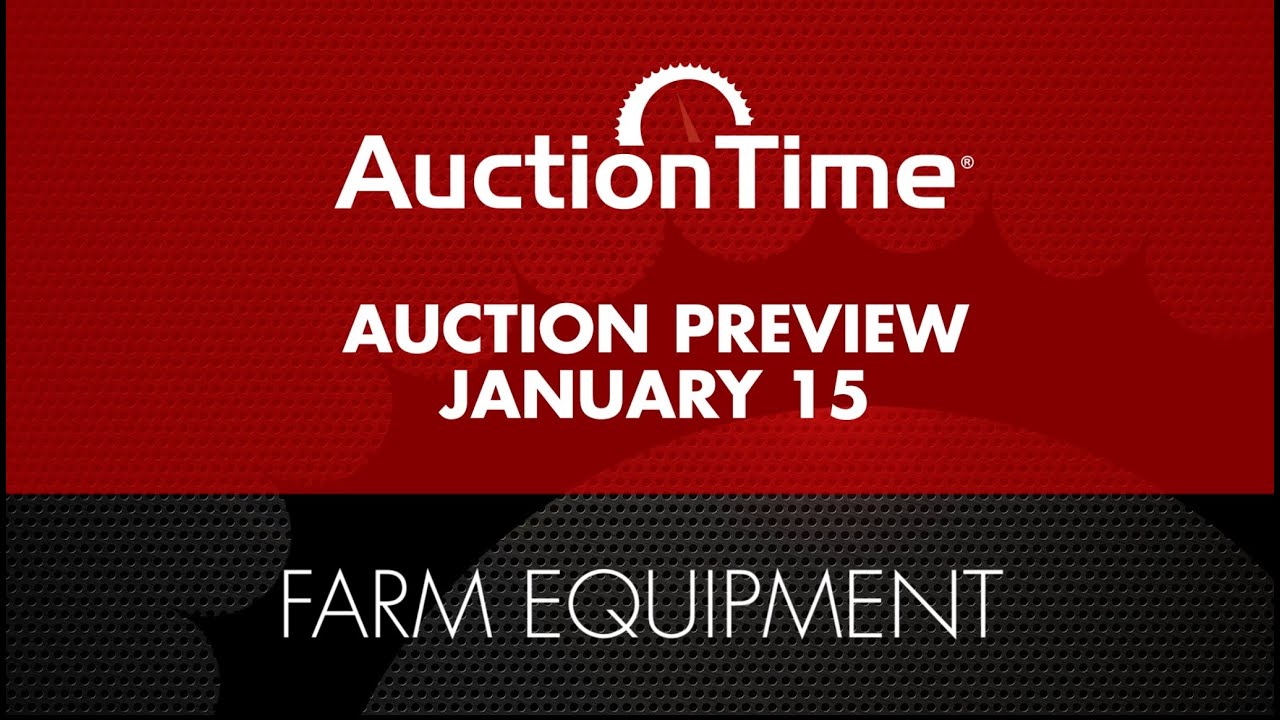 Farm Equipment Auction Preview - January 15, 2025 - YouTube