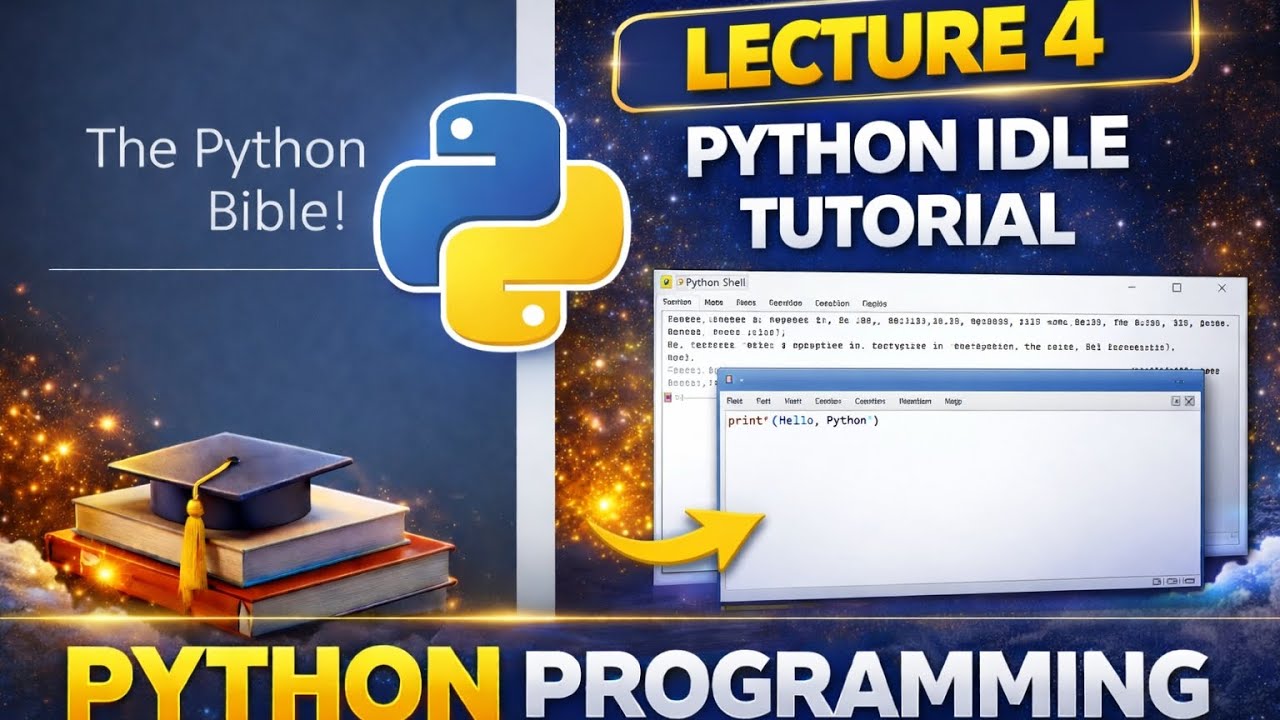 Python IDLE Tutorial – Lecture 4 | Exploring the Python IDE (Beginner ...