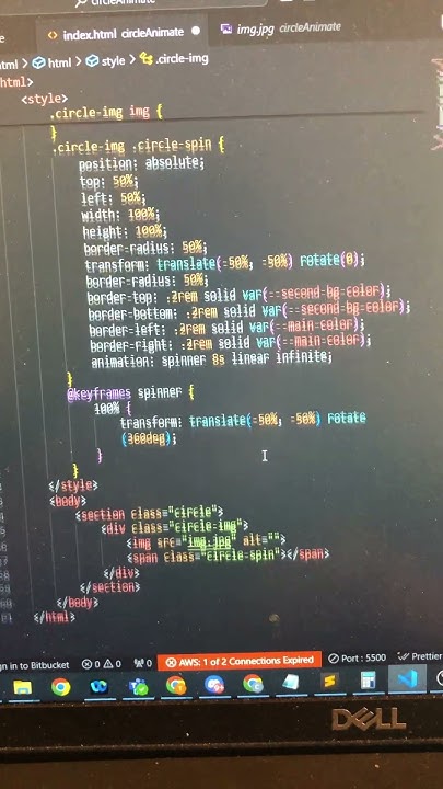 Circle Animation Around Image Using Html Css Youtube