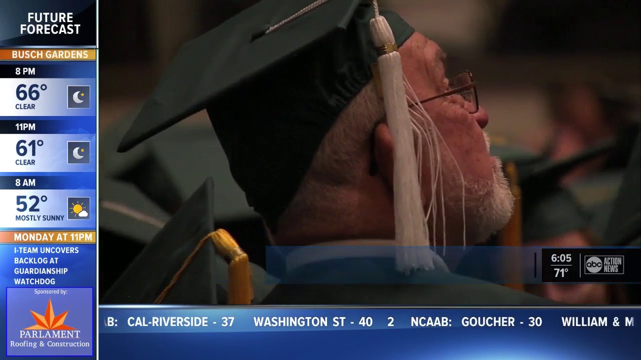 81-year-old graduates from USF - YouTube