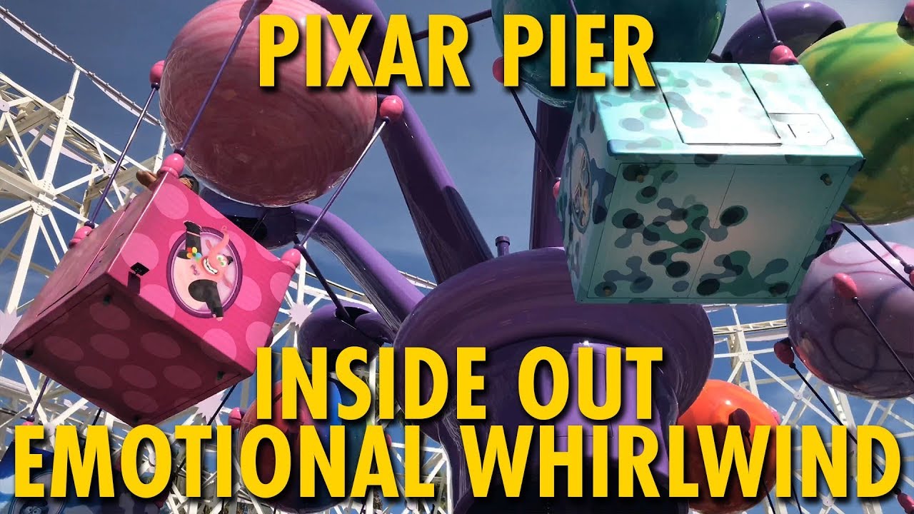 Inside Out Emotional Whirlwind Ride Through 4K | Pixar Pier | Disney ...