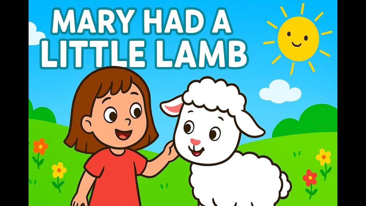 Mary Had A Little Lamb 🐑 | Animated Nursery Rhyme for Kids | Songs for ...