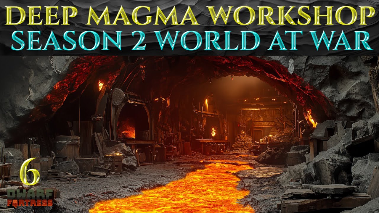 DEEP MAGMA WORKSHOP - Lets Play DWARF FORTRESS Gameplay Ep 06 - YouTube