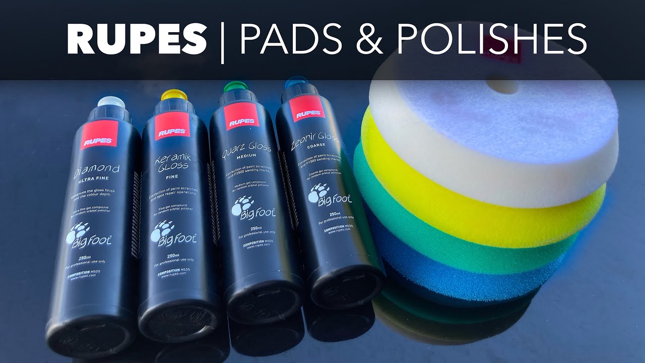 Rupes Foam Polishing Pads & Compounds | Hands On - Part 2 - YouTube