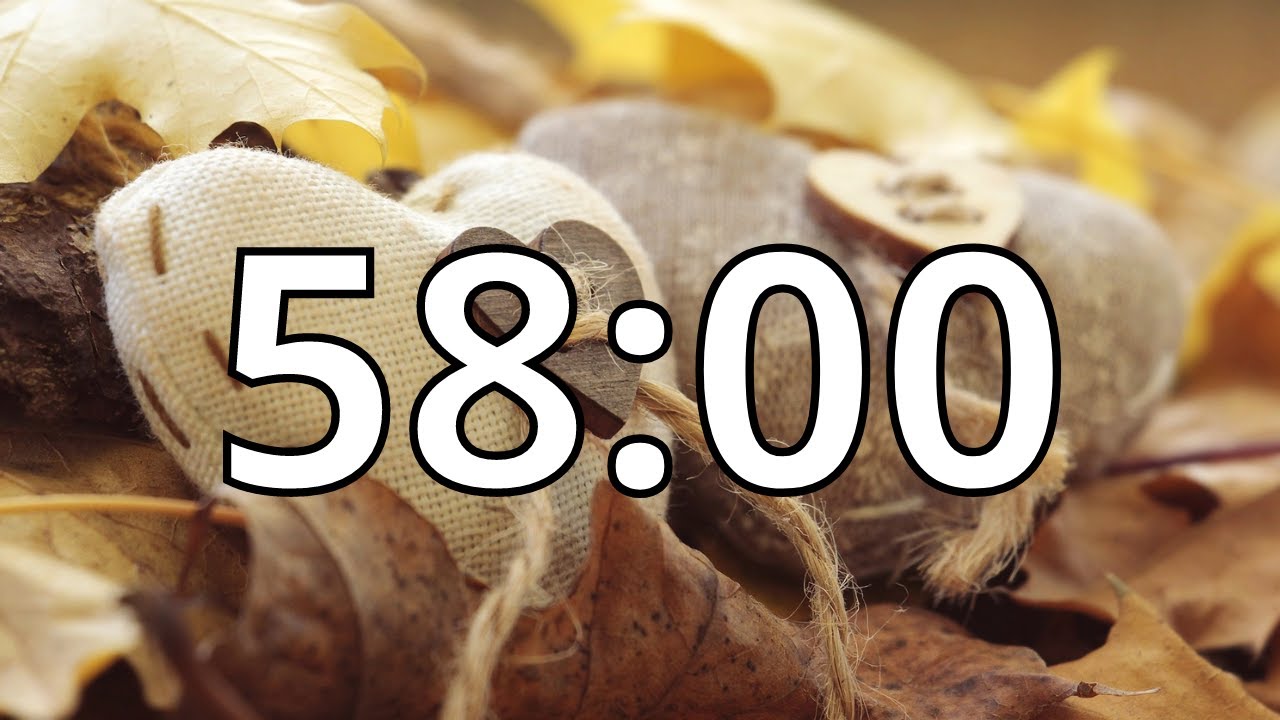 58 Minutes Timer with Music | Valentine's Day Timer - YouTube