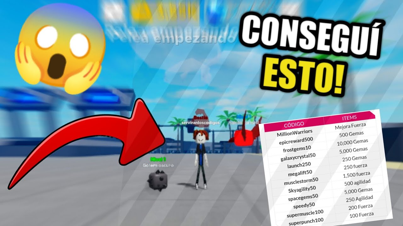 ¿Los códigos de verdad sirven?🤔 💪 MUSCLE LEGENDS 💪 | ROBLOX - YouTube
