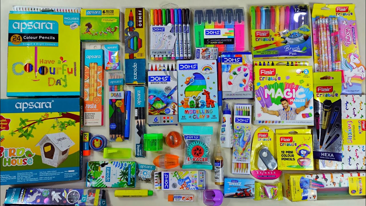 Doms Stationery Collection, Apsra Smart Stationery, Flair Magic ...