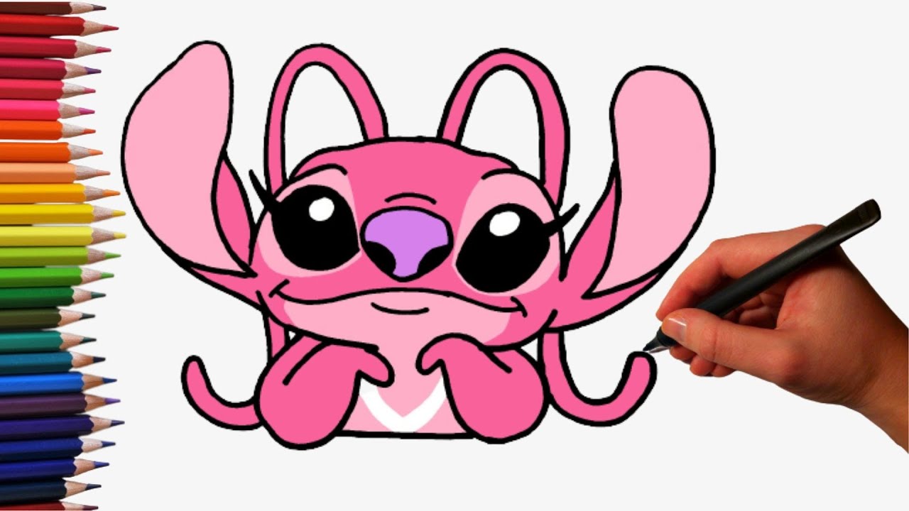 How To Draw Angel Lilo Stitch Cute Drawings YouTube How To Draw Angel Lilo Stitch Cute Drawings YouTube