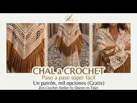 CHAL CALMA /  EASY CROCHET SHAWL: paso a paso 🪡 Un patrón, mil opciones 🌿