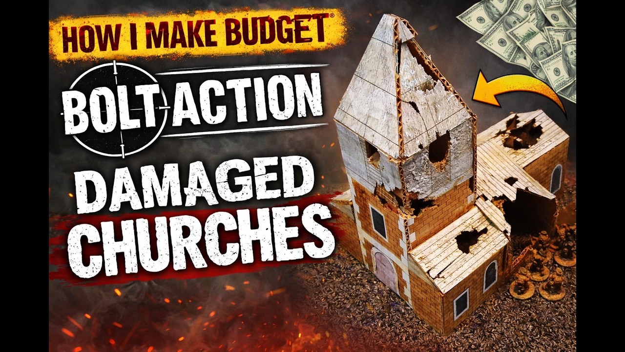 HOW I MAKE BUDGET BOLT ACTION DAMAGED CHURCHES - YouTube