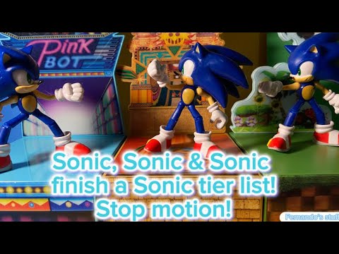Sonic, Sonic & Sonic finish a Sonic tier list!(full stop motion) - YouTube