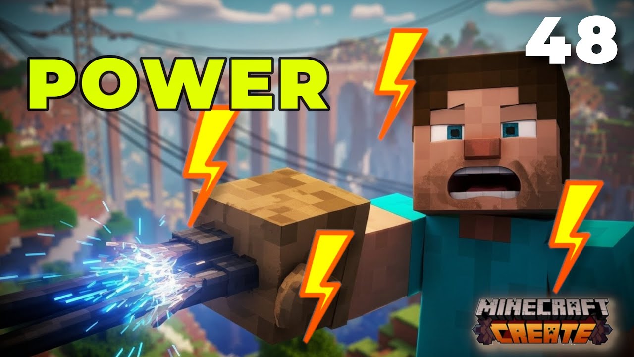 Epic Electric Grid Banayi Minecraft Survival Mein! | Create Mod Ep. 48 ...