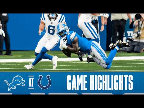 2026 Preseason Week 3: Lions at Colts | Highlights 🎥