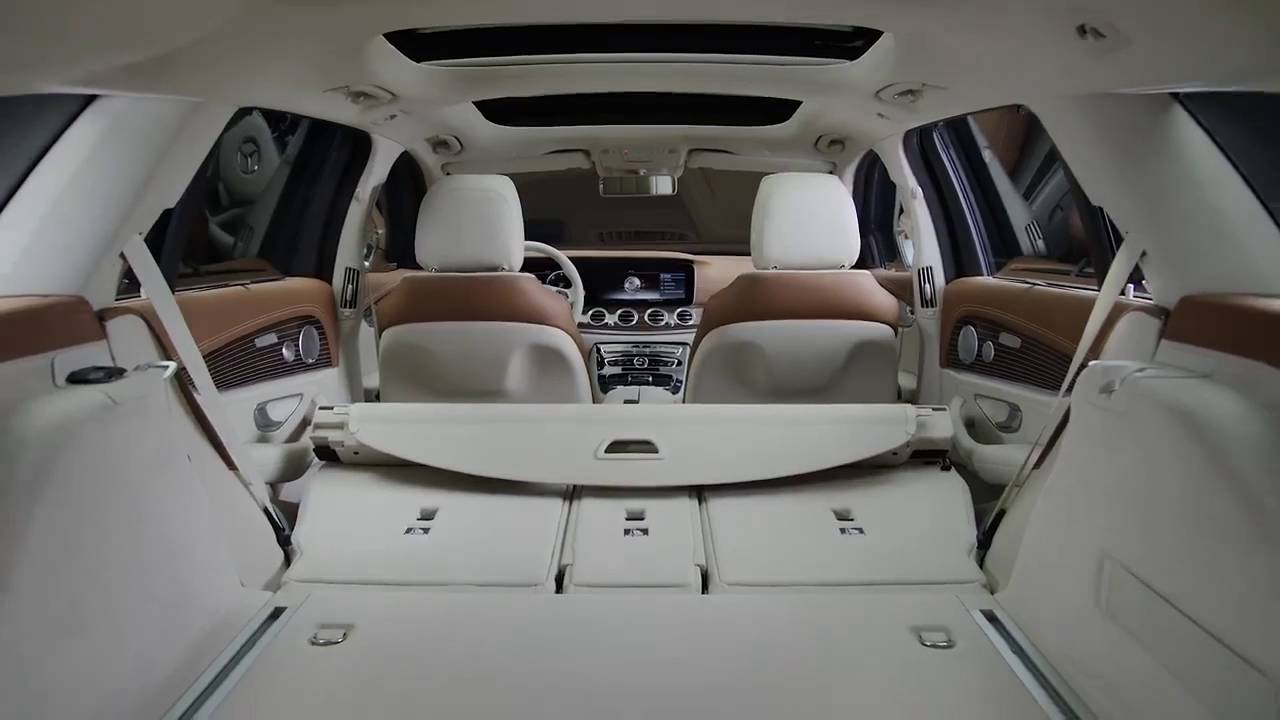 Новый Mercedes E class Estate S213: Интерьер салона (2016) - YouTube