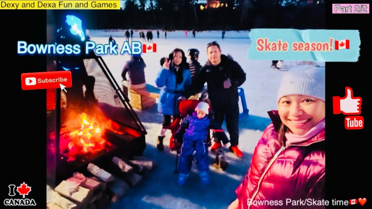 SKATING TIME@BOWNESS PARK-part2#skating-fun#winter-fun#bowness park#calgary🇨🇦 - YouTube