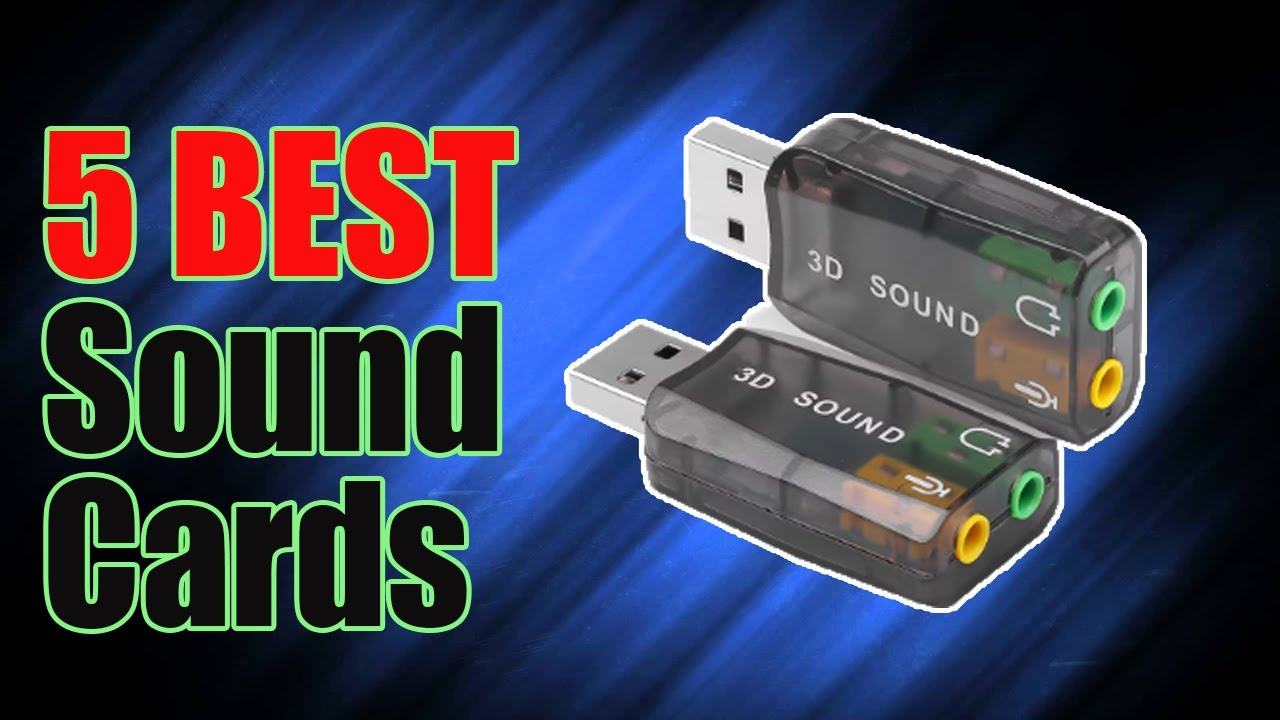 5 Best Sound Cards - YouTube