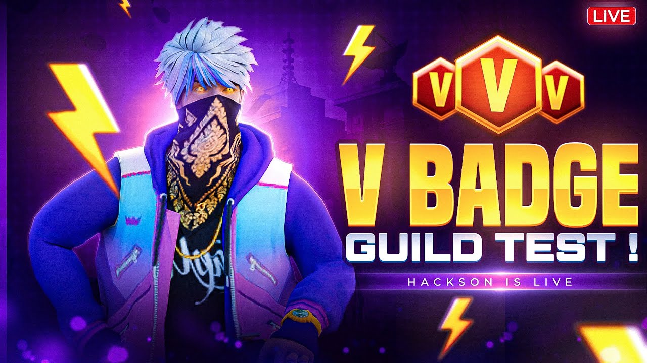 V BADGE GUILD TEST 😍 7 MILLION YOUTUBER KA GUILD TEST #nonstopgaming # ...