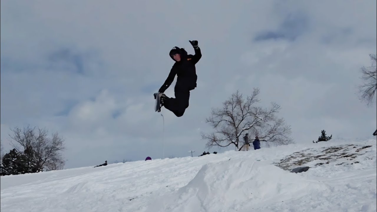 HUGE SENDS! (URBAN SNOWBOARDING) - YouTube