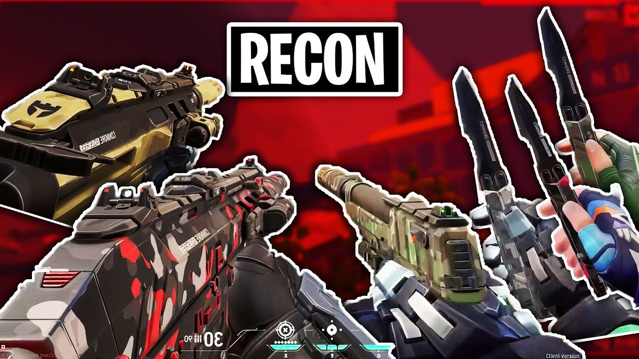 VALORANT | *NEW* ALL RECON COLLECTION GUNS SHOWCASE (BUTTERFLY KNIFE ...