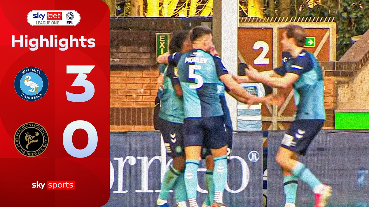 Caolan Boyd-Munce's STUNNING strike dents in-form Burton! | Wycombe 3-0 ...