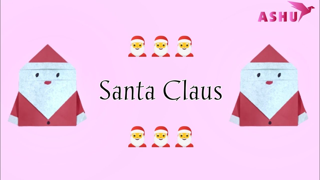 Easy Origami Santa Claus 🎅 | How To Make a Paper Santa Claus | DIY ...