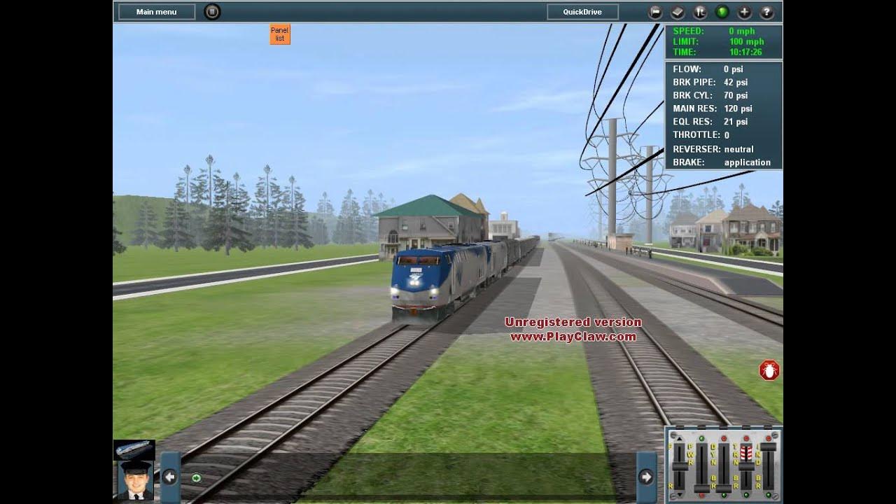 TRAINZ 12 AMTRAK P42DC 157 HYBRID K5LA horn show - YouTube