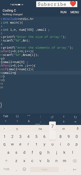 How do you find the smallest number in an unsorted array?🔥 - YouTube