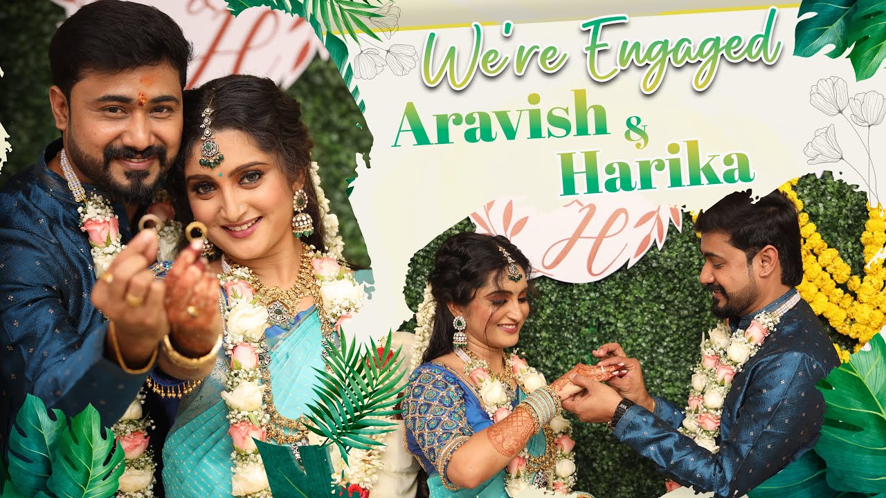 Finally We are Engaged !!! ️🤩 | Aravish & Harika Engagement Ceremony ️🎉 ...
