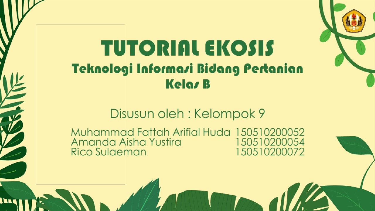 Tutorial Penggunaan Aplikasi Ekosis (lengkap) | Kelompok 9 - YouTube