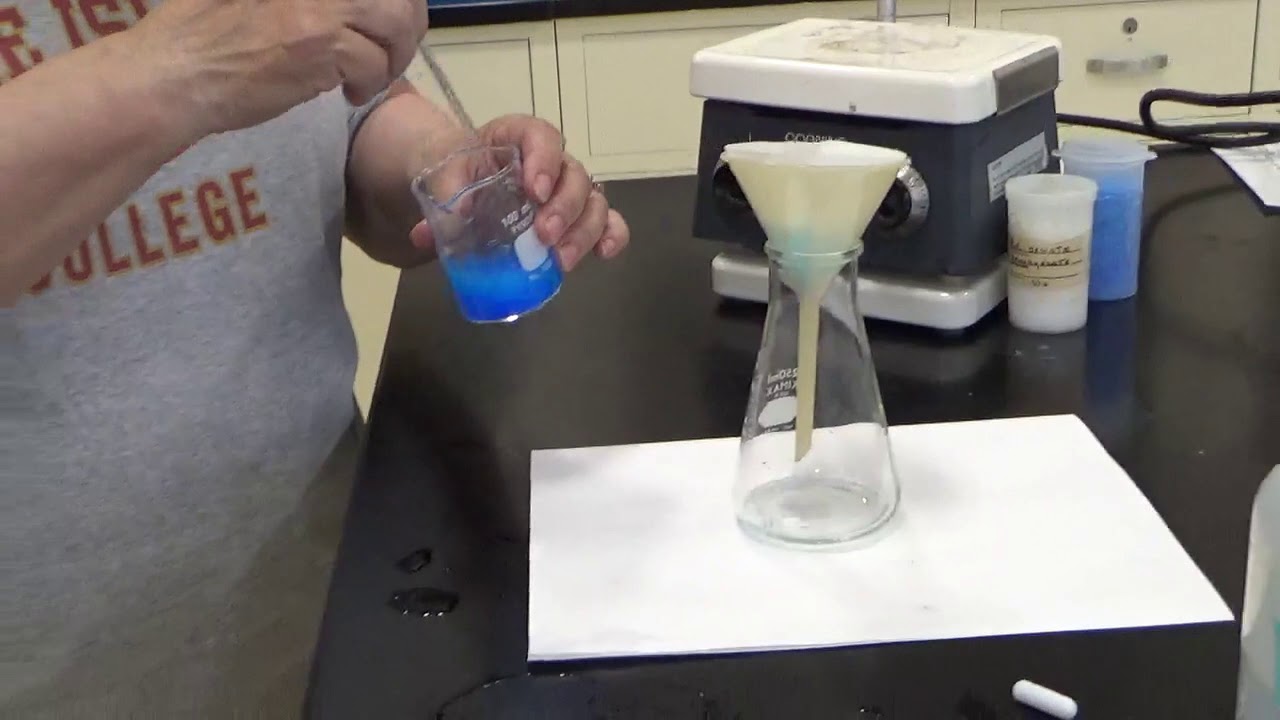 Copper Complex Lab Synthesis Week 1, Part 1b - YouTube