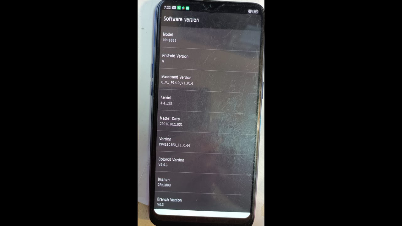 OPPO RX17 Neo Factory reset + FRP / CPH1893 сброс пароля - YouTube