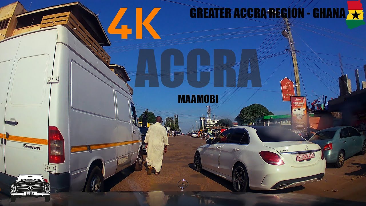 Maamobi Drive Via Nima To Ridge Roundabout 4K Accra Ghana - YouTube