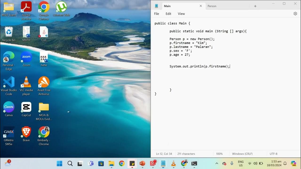 Classes Objects Constructors Youtube
