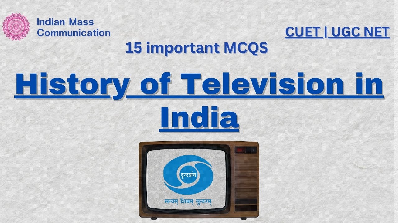 History of Television in India Part 1 | Journalism and Mass ...