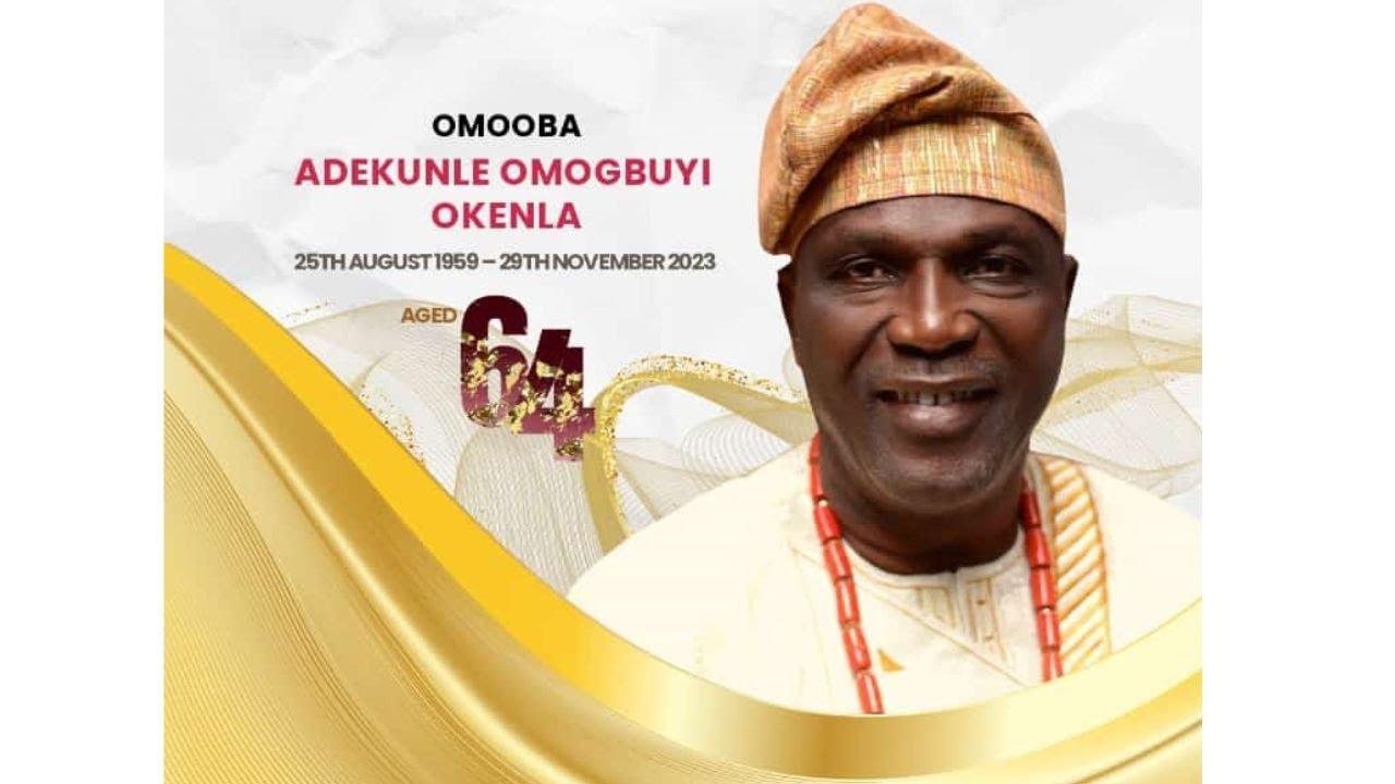 Night of Tributes, Christian Wake, and Service of Songs for Omooba ...