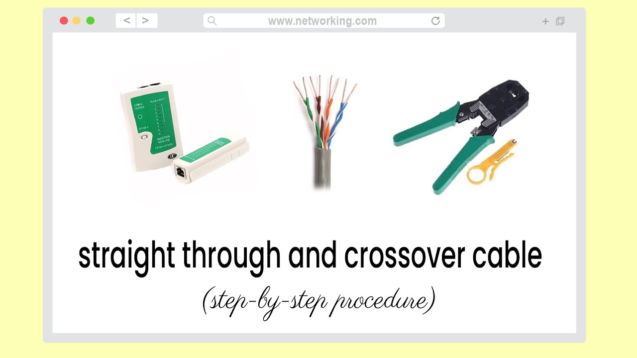 How to do straight through and crossover cable? | Iverson Reyes - YouTube