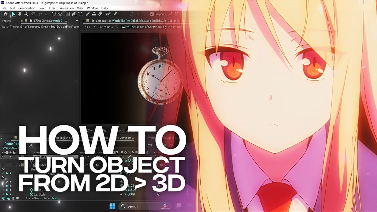 How to Turn Your 2D Object to 3D in After Effects 🧊「TUTORIAL」4K - YouTube