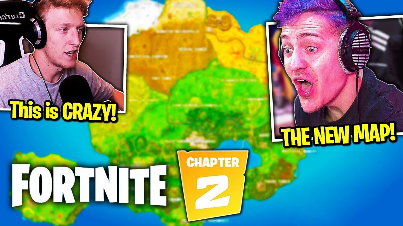 TFUE & NINJA *REVEAL* Fortnite: Chapter 2 Thoughts! (NEW MAP, BATTLE ...