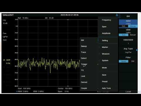 Zero Span, Spectrum Analyzer - YouTube