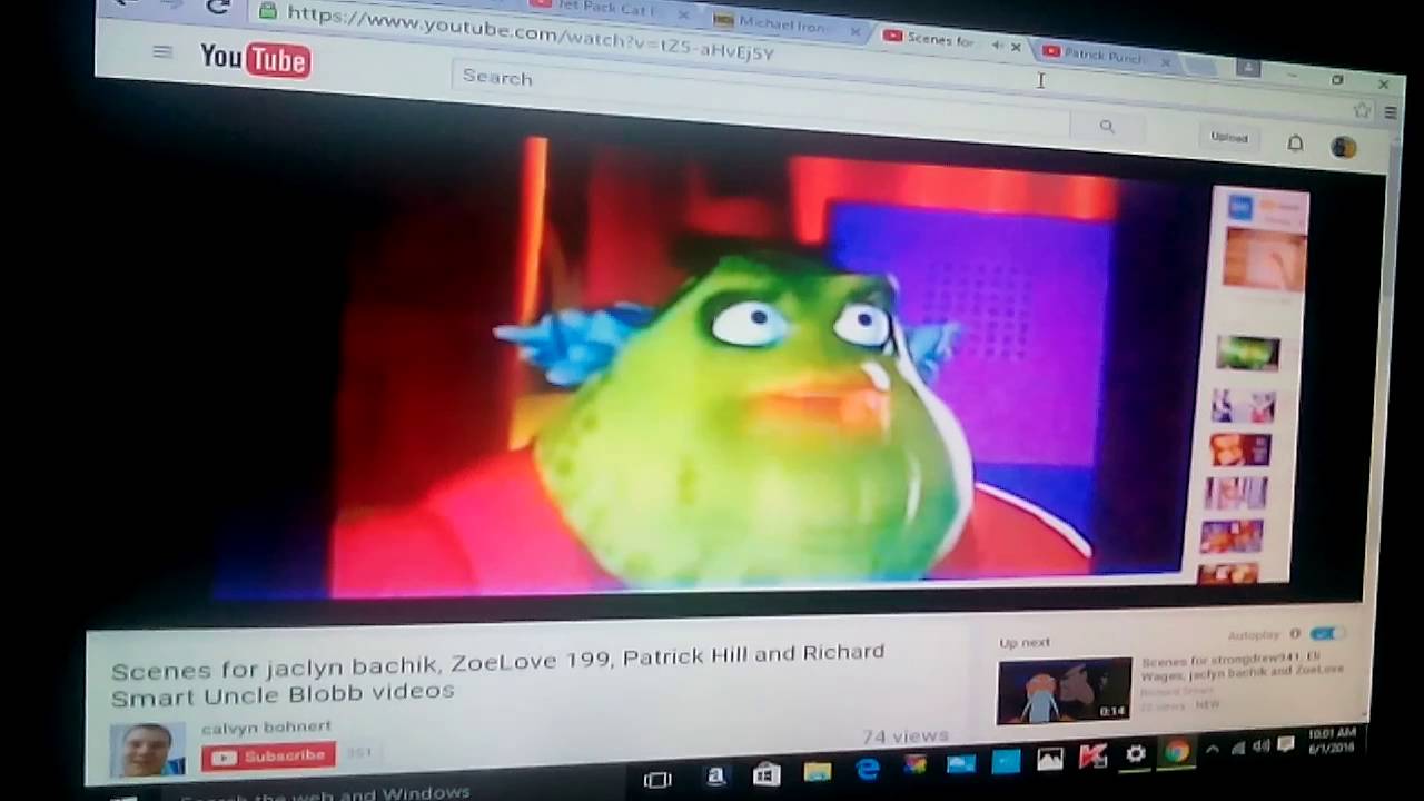 Patrick punches uncle blobb - YouTube