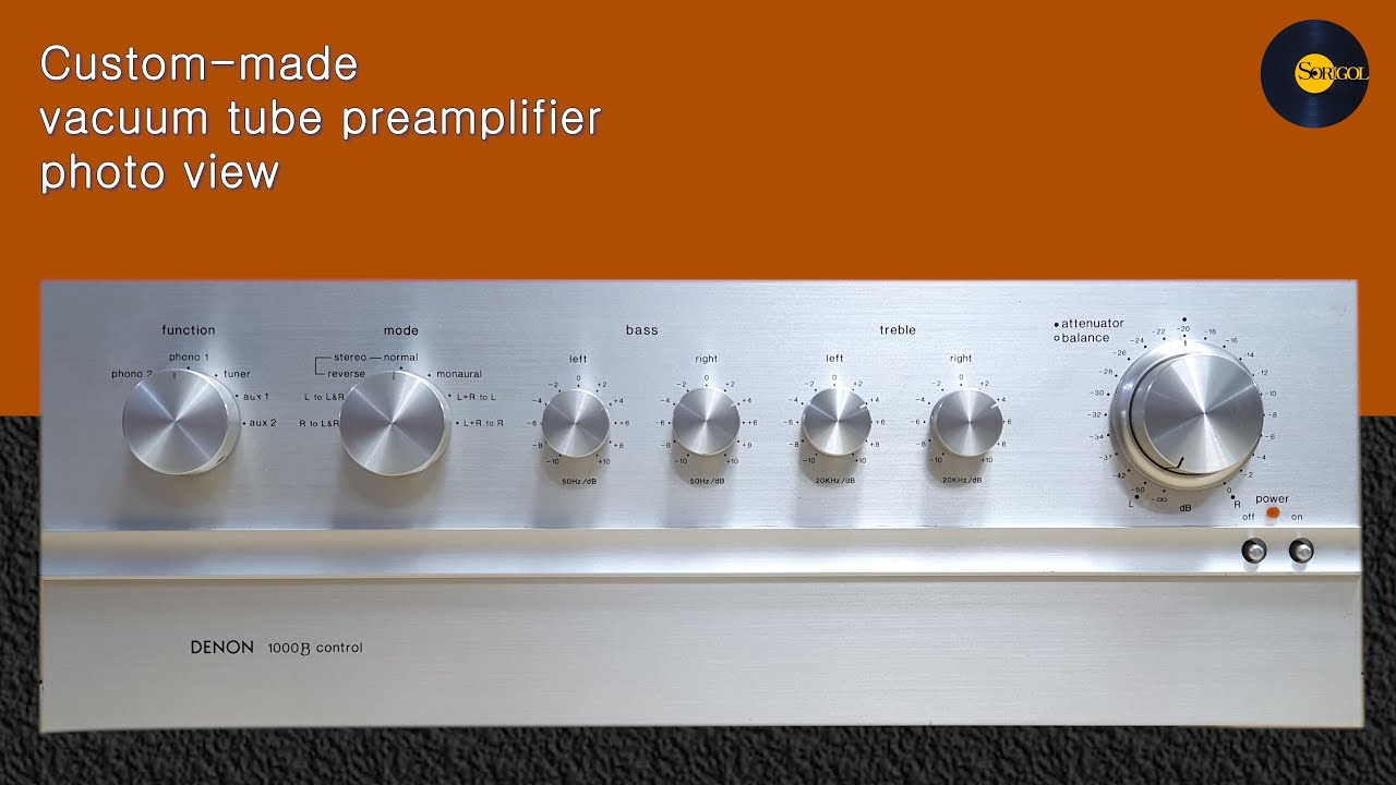 DENON PRA-1000B Custom-made vacuum tube preamplifier 데논 방송용 주문생산 진공관 프리 ...