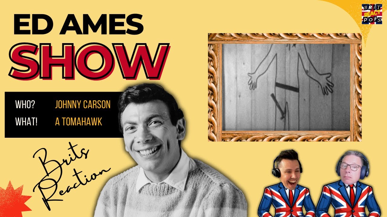 BRITS DADS REACT to Ed Ames Teaches Johnny Carson to Throw a Tomahawk ...